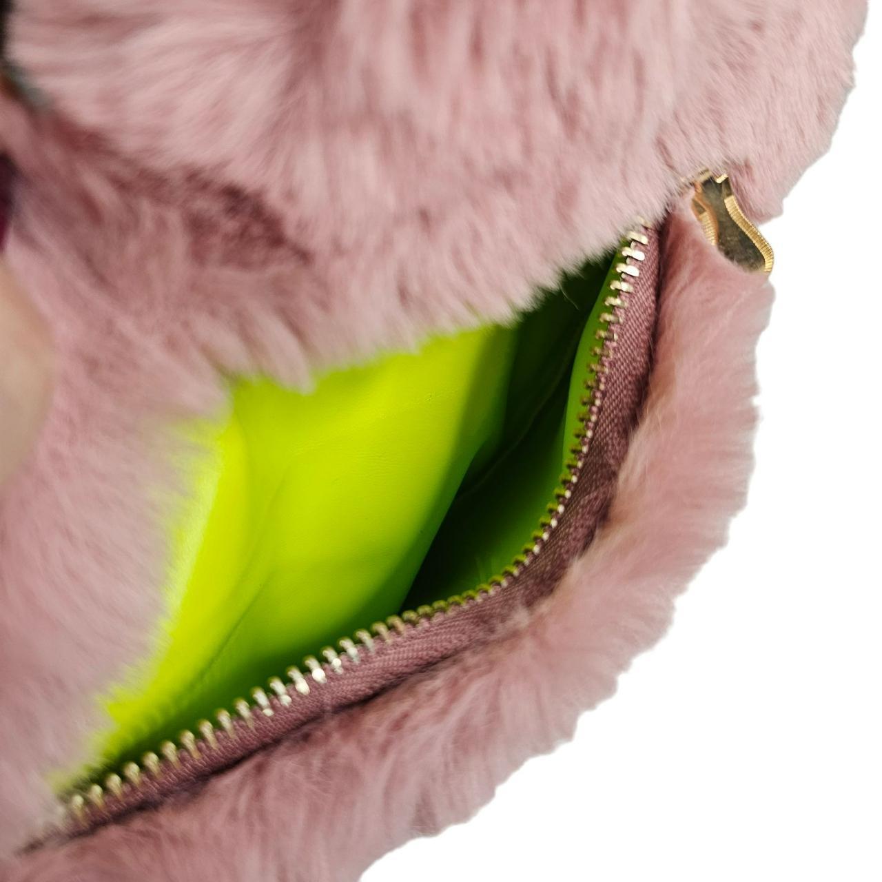 Dusty Pink Rose Heart Shaped Super Soft Fluffy Chain... - Depop