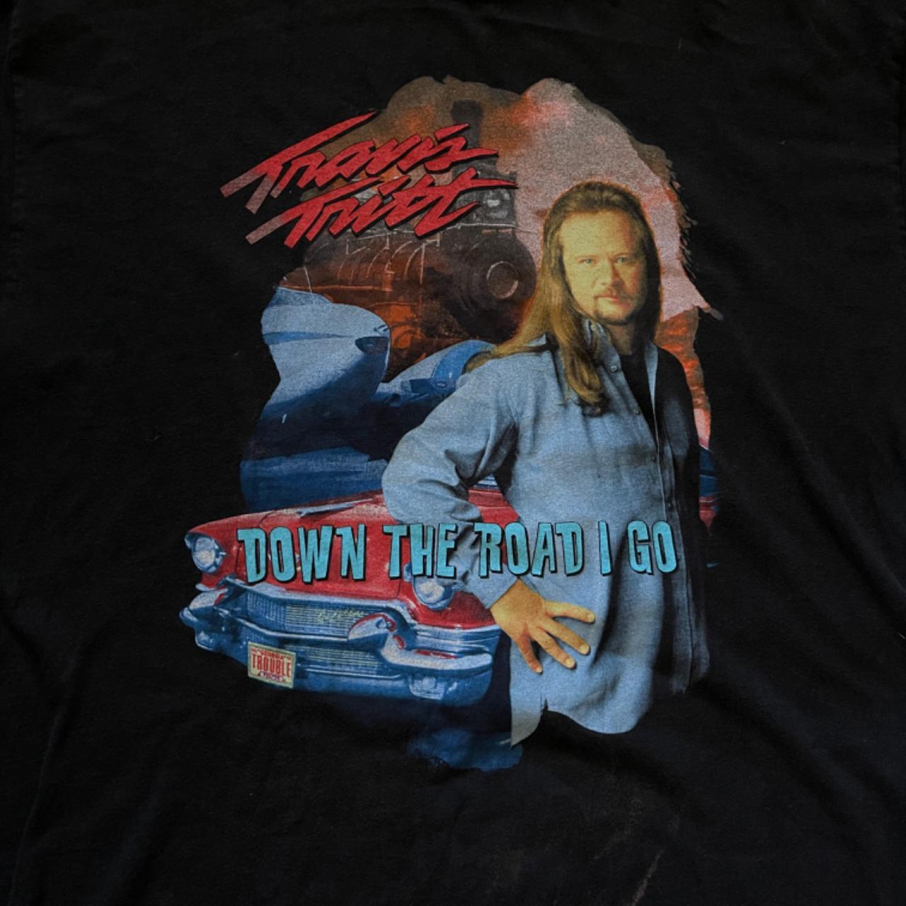 Vintage 2000 Randy Travis Down the Road I Go Size XXL - Depop