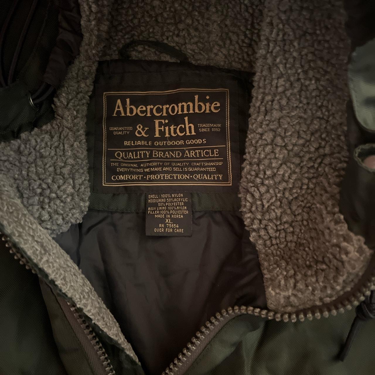 Abercrombie & Fitch Men's Green Jacket | Depop