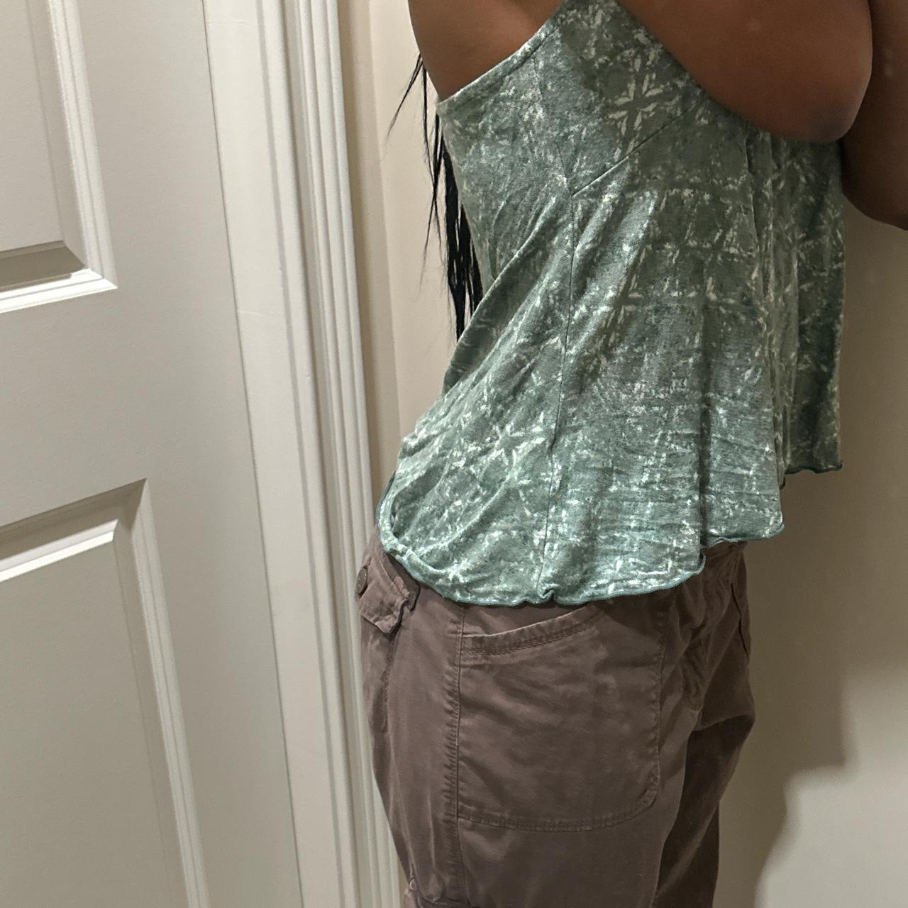 So clothing green flowy top - earthy + fairy vibes... - Depop