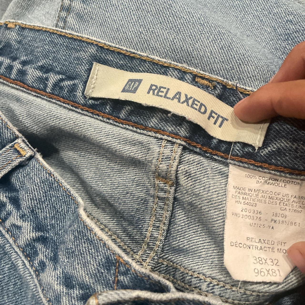 Y2K baggy Vintage gap 90’s regular fit loose blue... | Depop