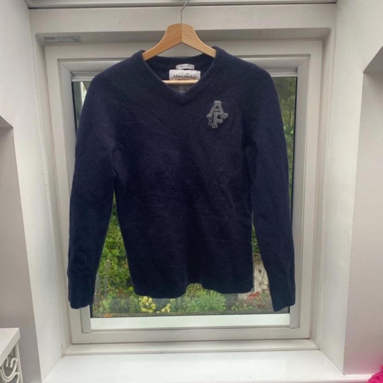 Abercrombie & Fitch navy wool jumper, Very thick and... - Depop Abercrombie & Fitch navy wool jumper, Very thick and... - Depop
