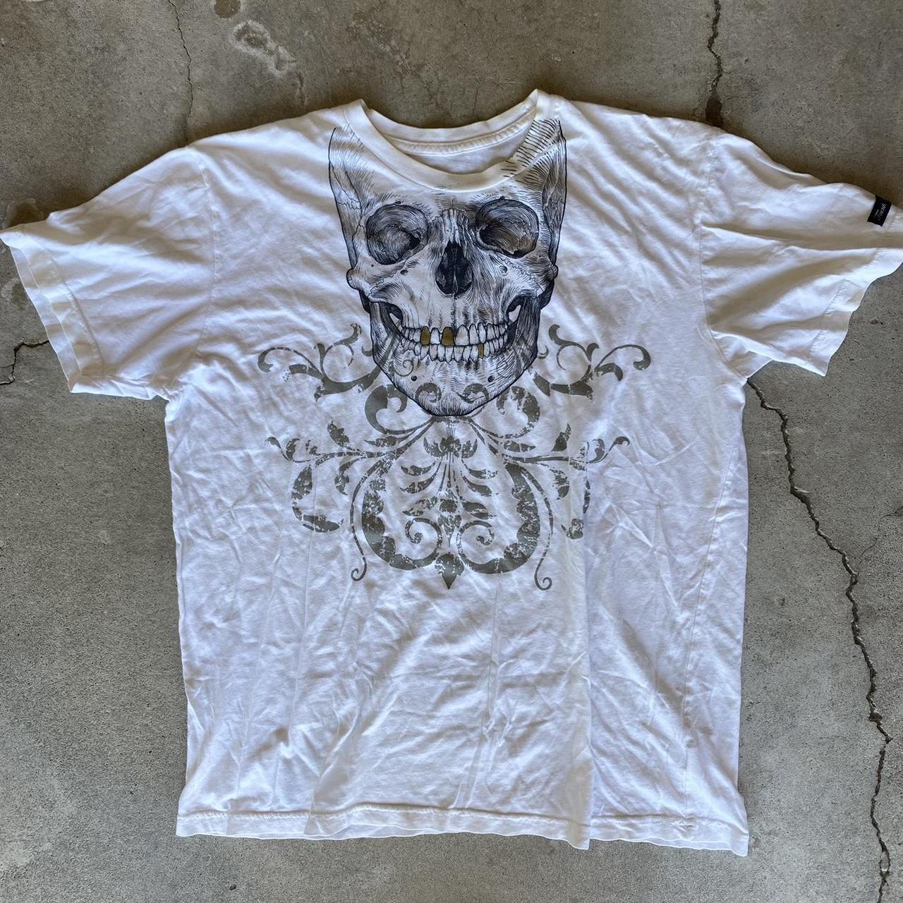2000s Fourth World Skull Tee -size large -great... | Depop