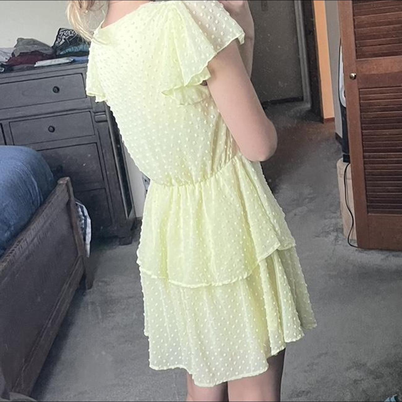 Altar’d State yellow dot dress! Never worn! Free... - Depop