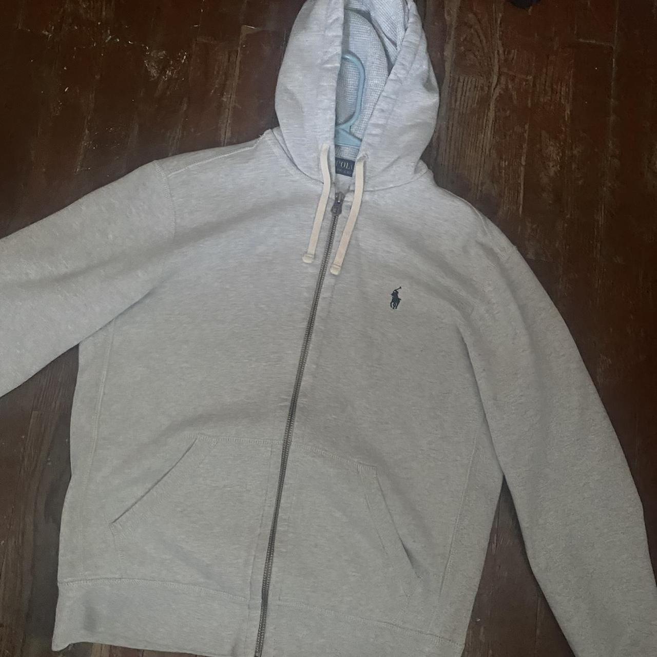 Polo Ralph Lauren grey hoodie - Depop