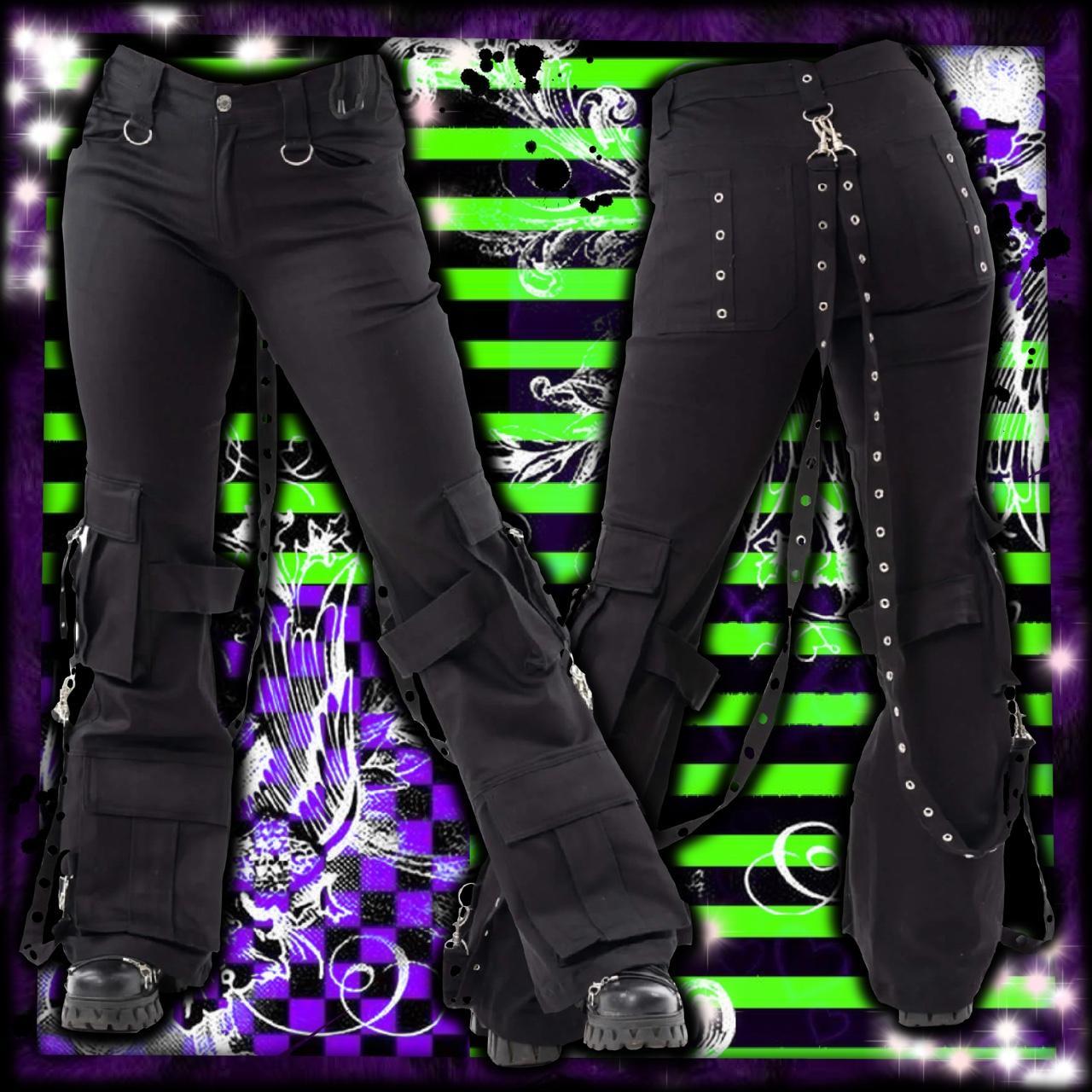 Black Punk Heartless Araminta Pants !! Brand:... - Depop