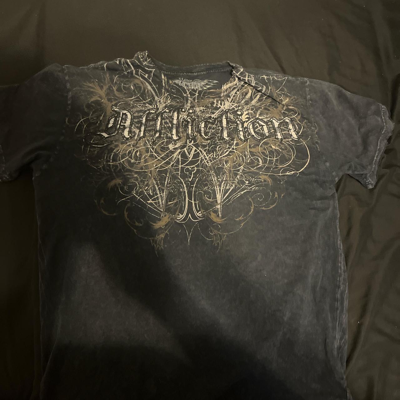 Black Affliction cotton t-shirt #skater - Depop