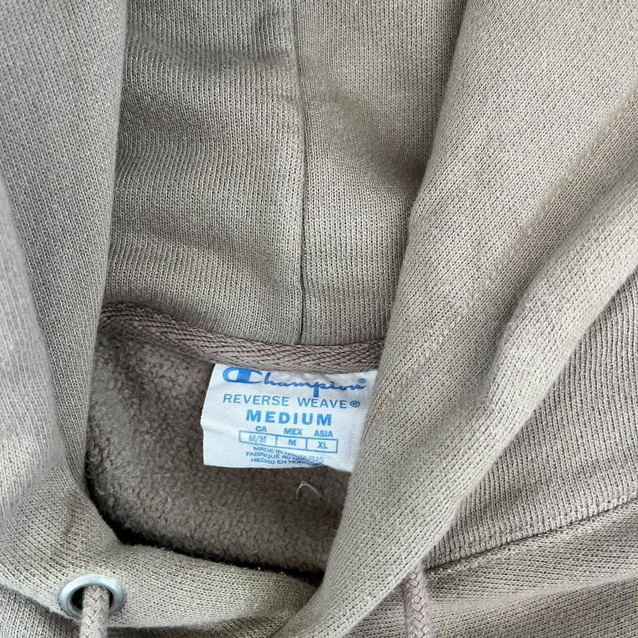 Tan champion hoodie - Depop