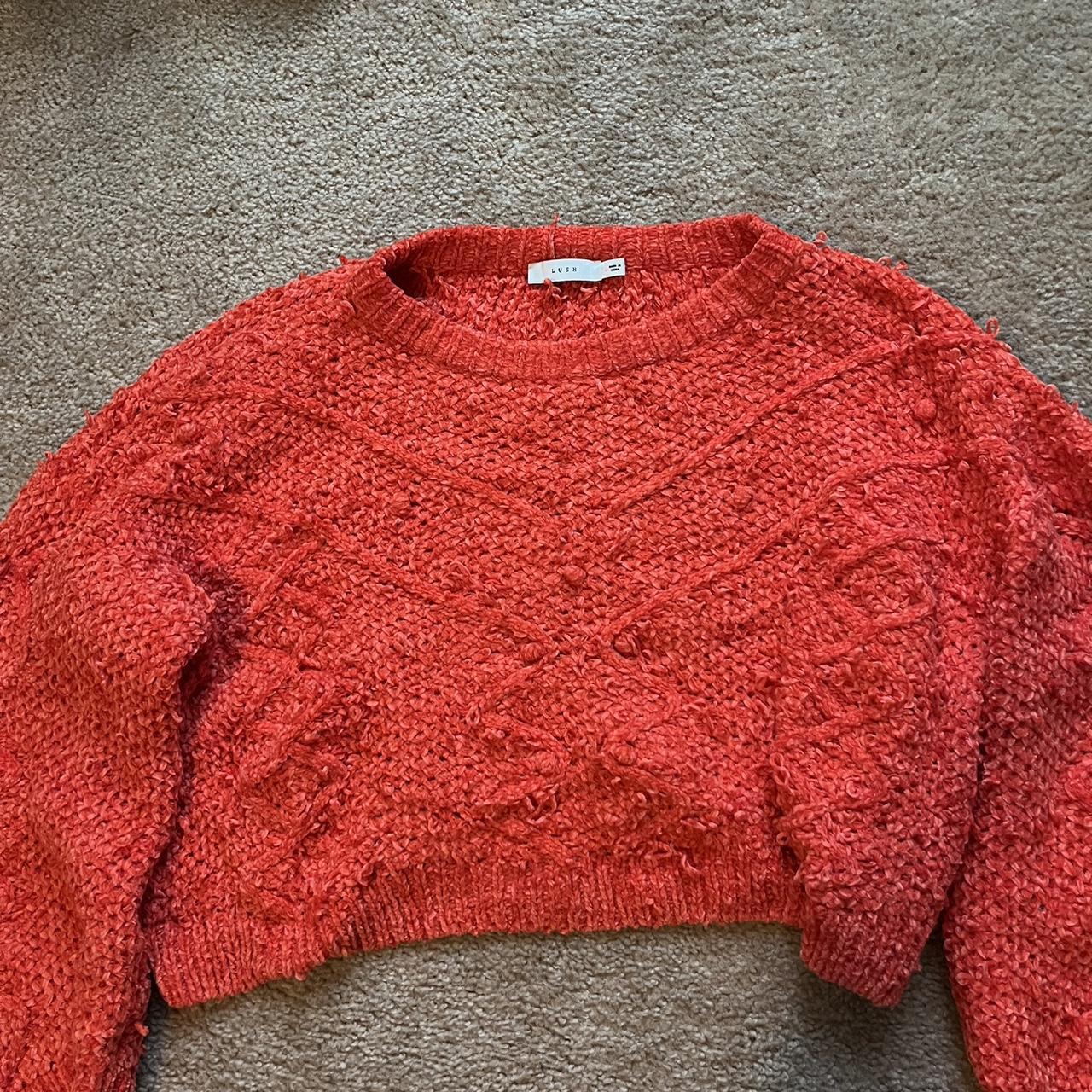 LUSH Clothing Women's Red Jumper | Depop