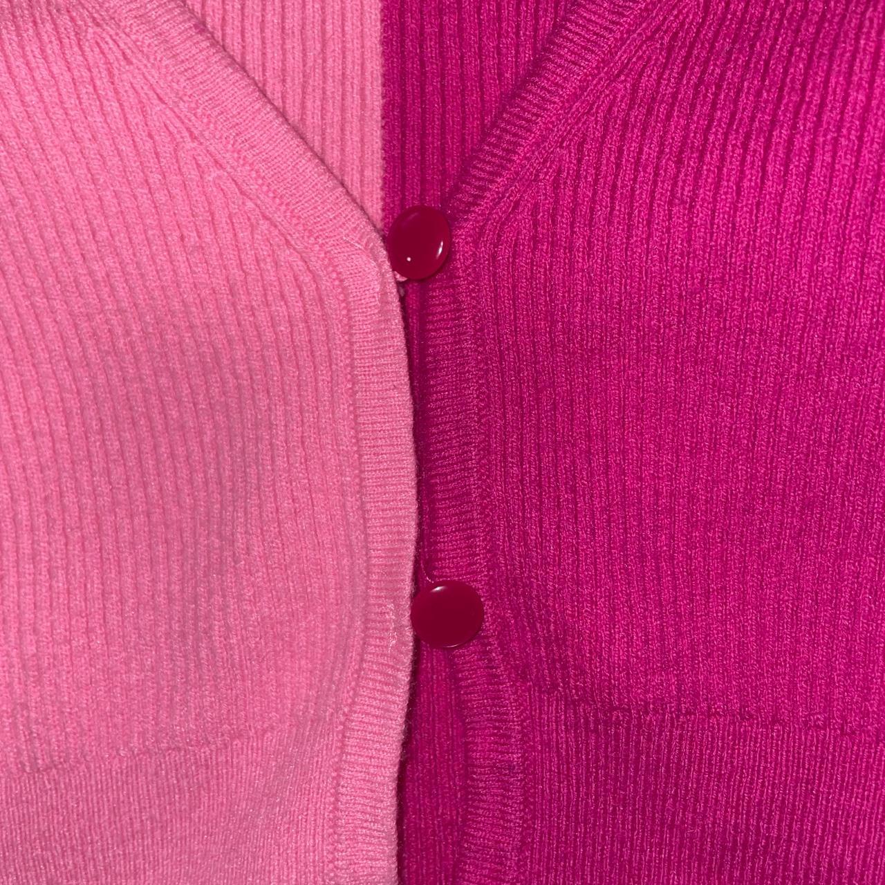 Half-n-half light pink and hot pink jacket. Very... - Depop