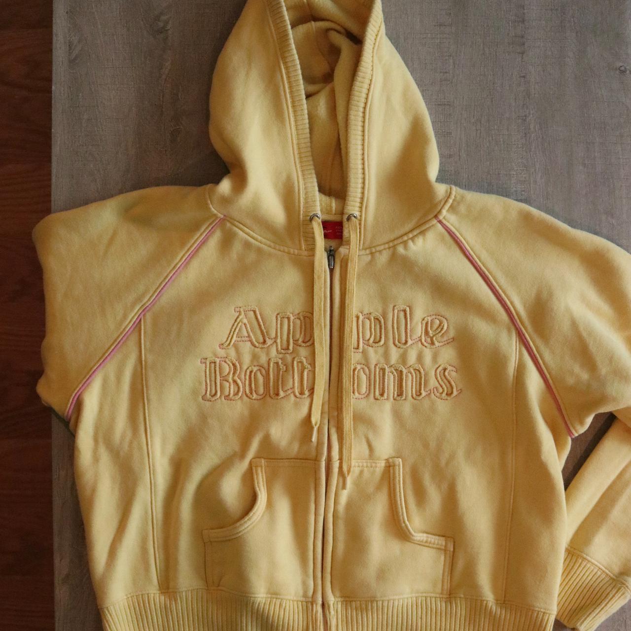 Yellow Zip-Up Jacket Brand: Apple... - Depop