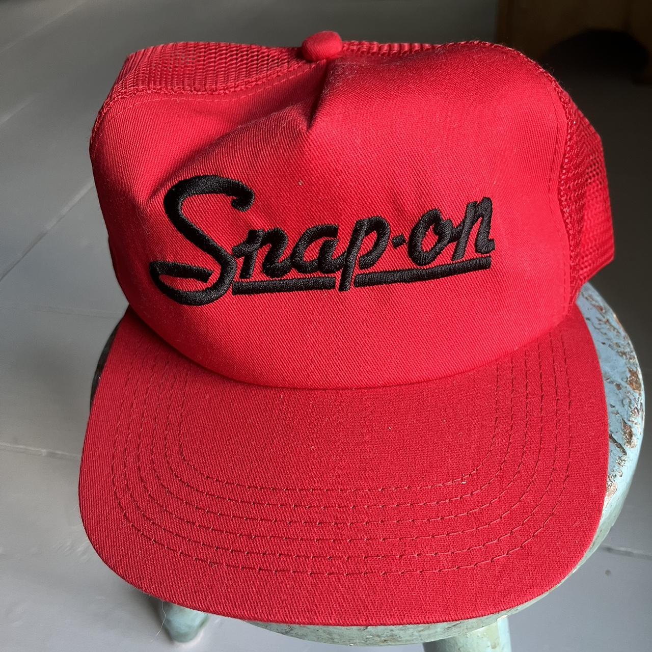 red snap-on snapback! very good condition, excellent... - Depop
