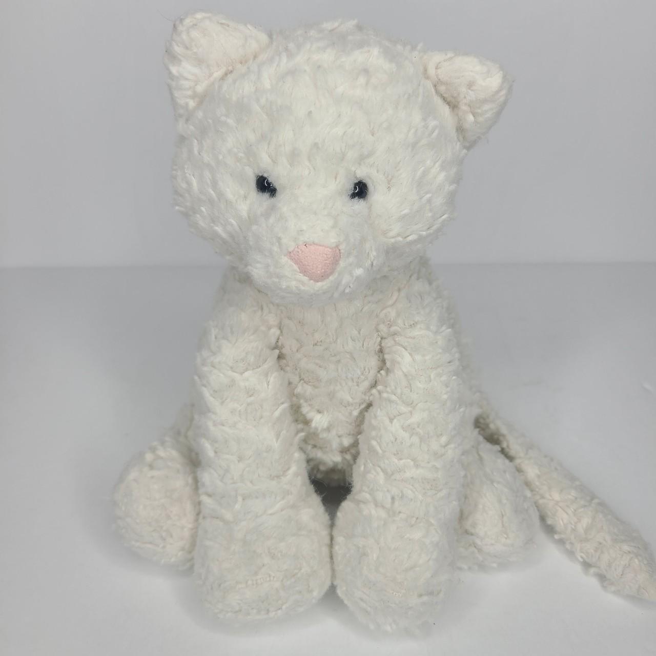 JELLYCAT Fuddlewuddle White Cat - 8 inch... - Depop