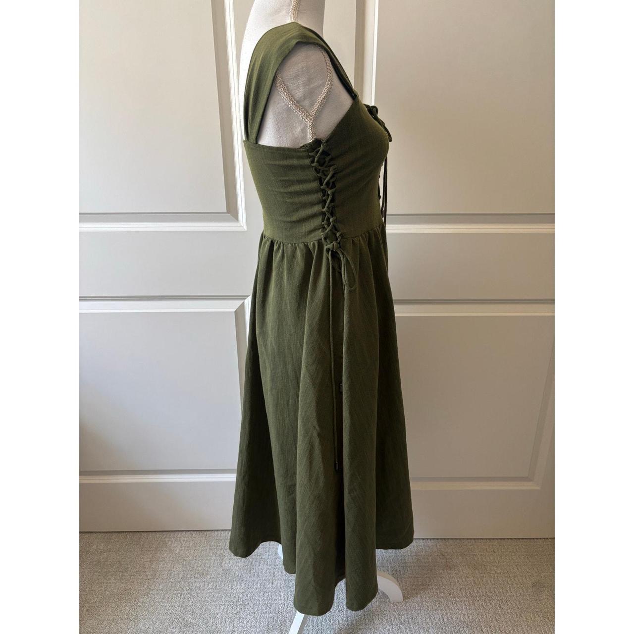 Scarlet Darkness Renaissance Cottagecore Dress Size... | Depop