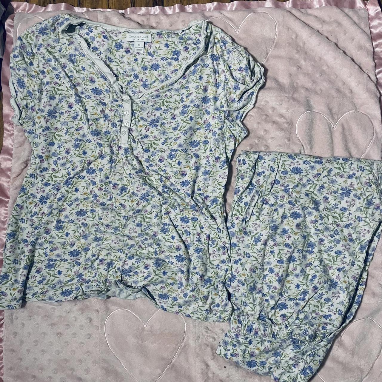 Coquette Pj Set Flowery Depop