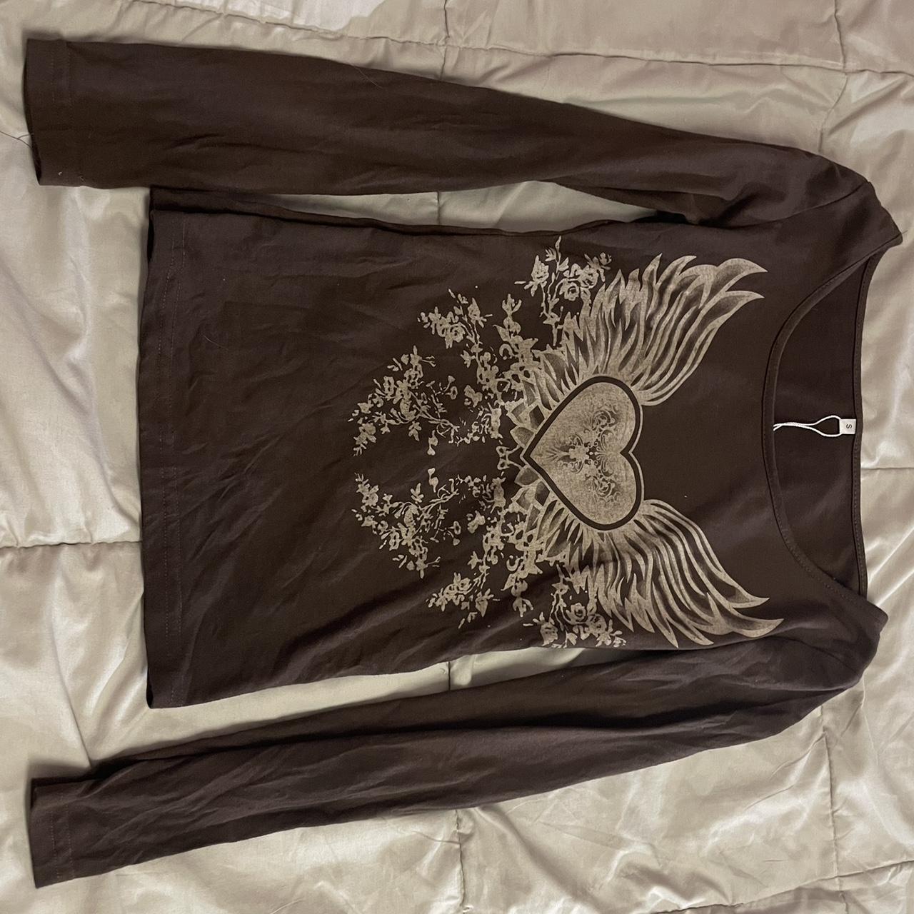 aliexpress shirt heart wings - Depop