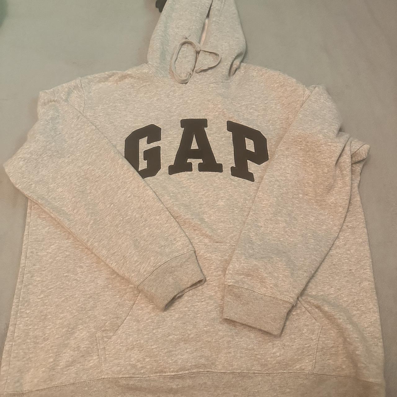 grey GAP hoodie • size L • brand new/never worn •... - Depop