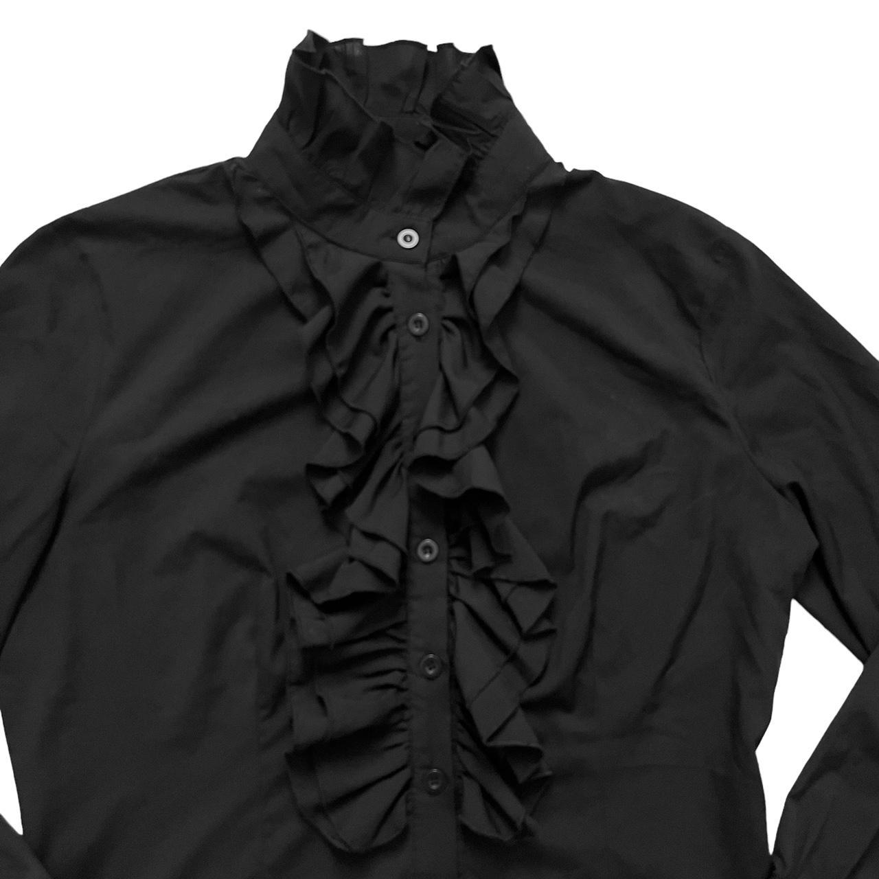 GOTHIC RUFFLE BLOUSE Brand: Kate Kasin (from amazon... - Depop