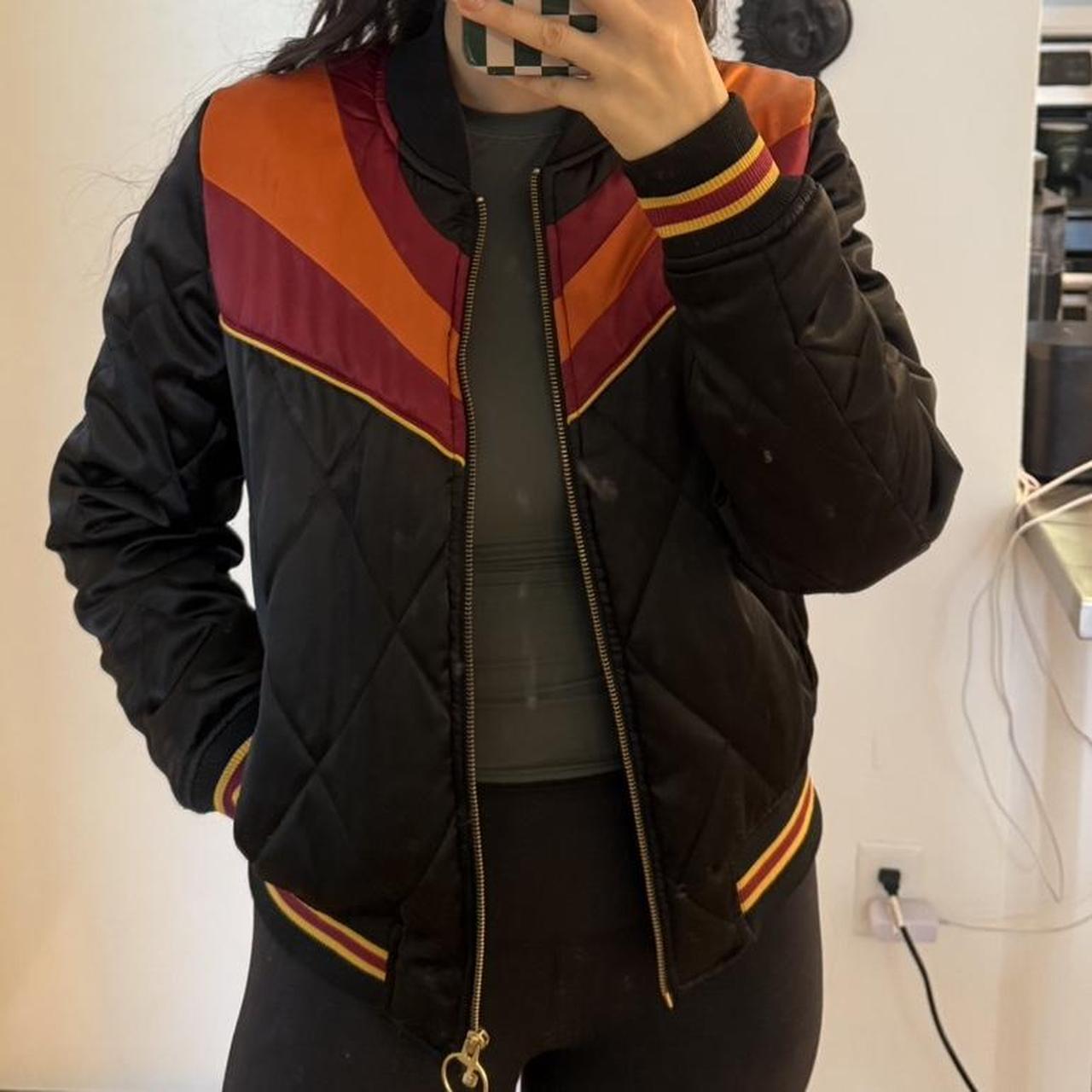 Classic Rock Couture bomber jacket rising sun, silky... | Depop