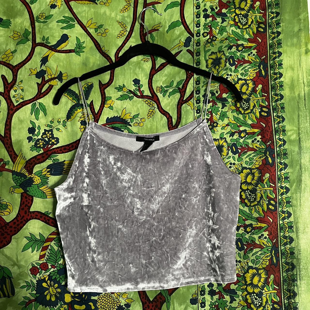 Forever 21 Women's Purple Crop-top | Depop