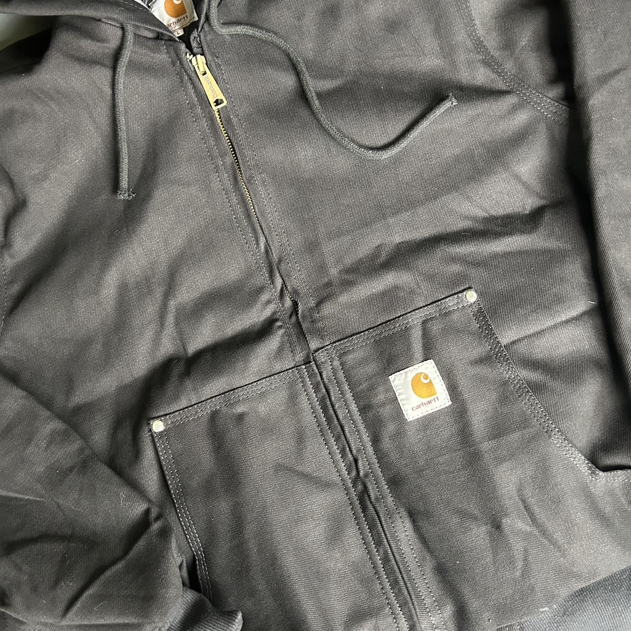 Black Carhartt Rework Jacket - super slick piece 🔥... - Depop