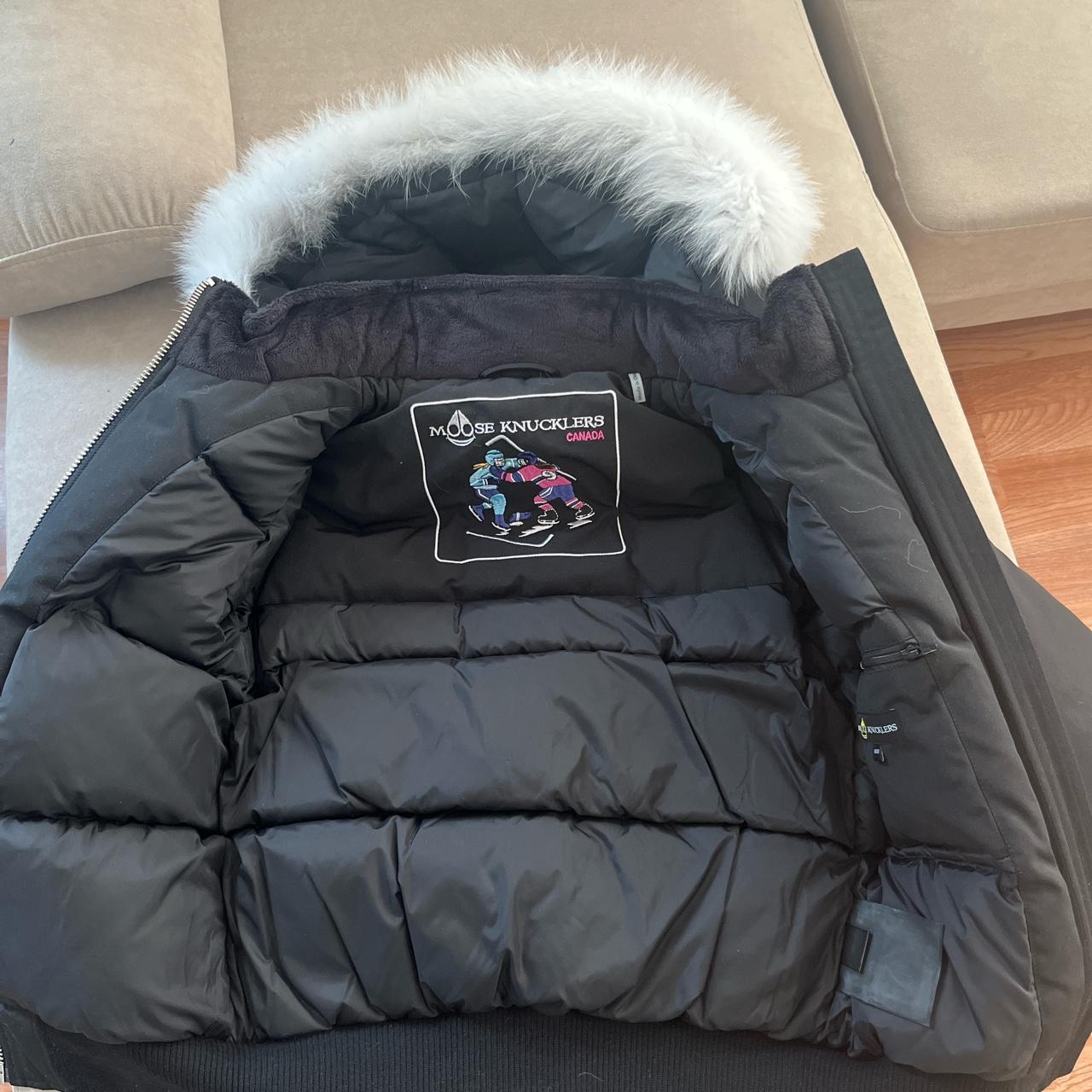 Black Moose Knuckles Girls Coat. Size:Medium in... - Depop