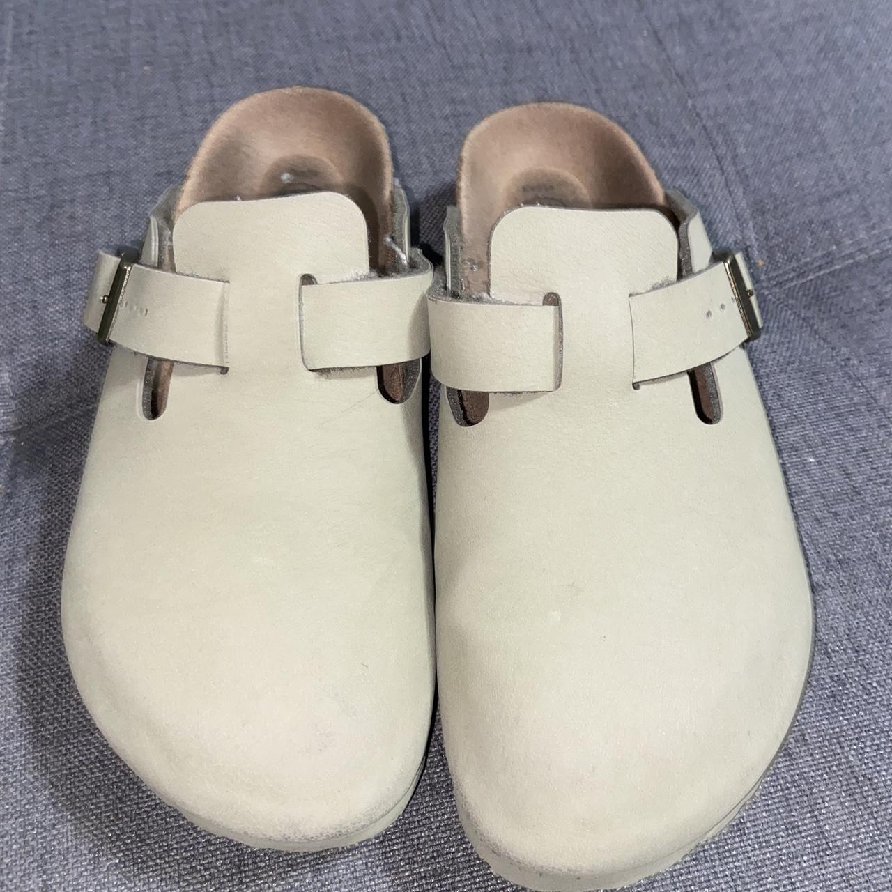 Green birks pretty much new worn twice #birkenstock... - Depop