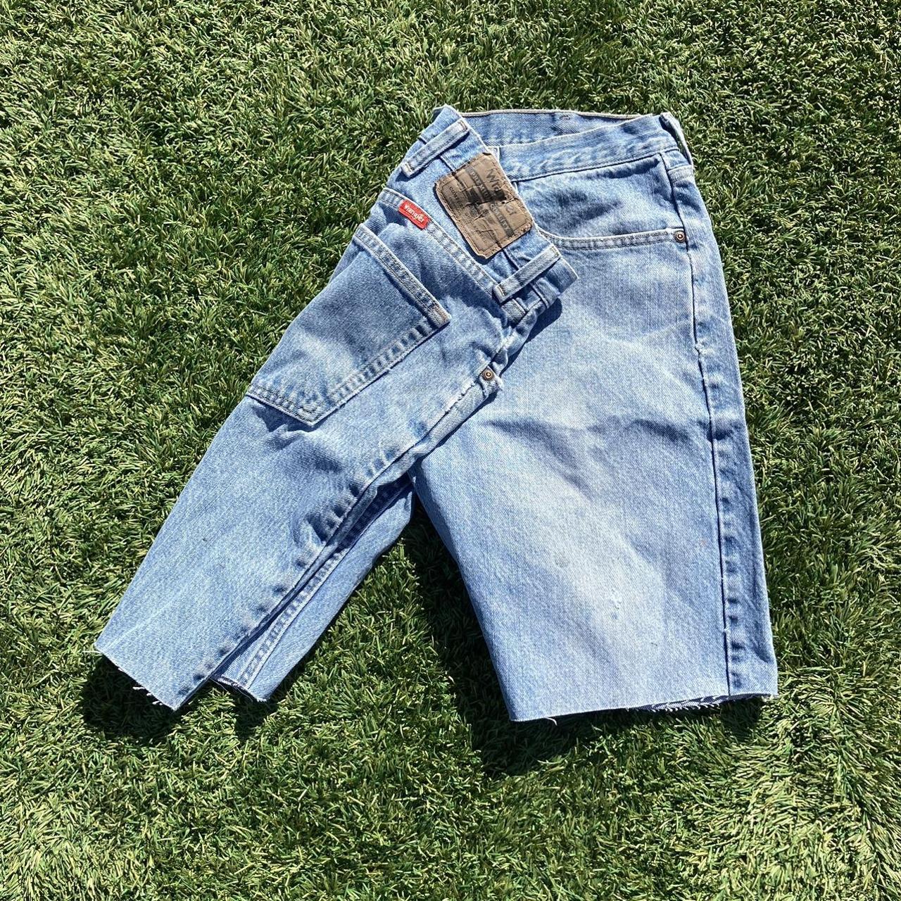 men’s custom wrangler jorts who ever cut these did... - Depop