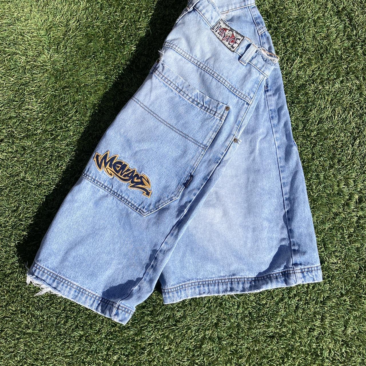menace jorts fire asf no stains or rips jnco... - Depop