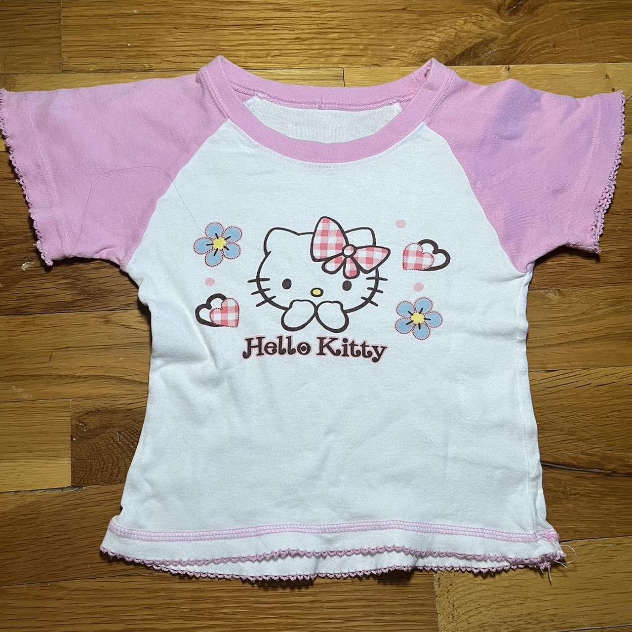 Hello kitty baby tee⋆˚🐾˖° ────୨ৎ──── 🍡size: refer... | Depop