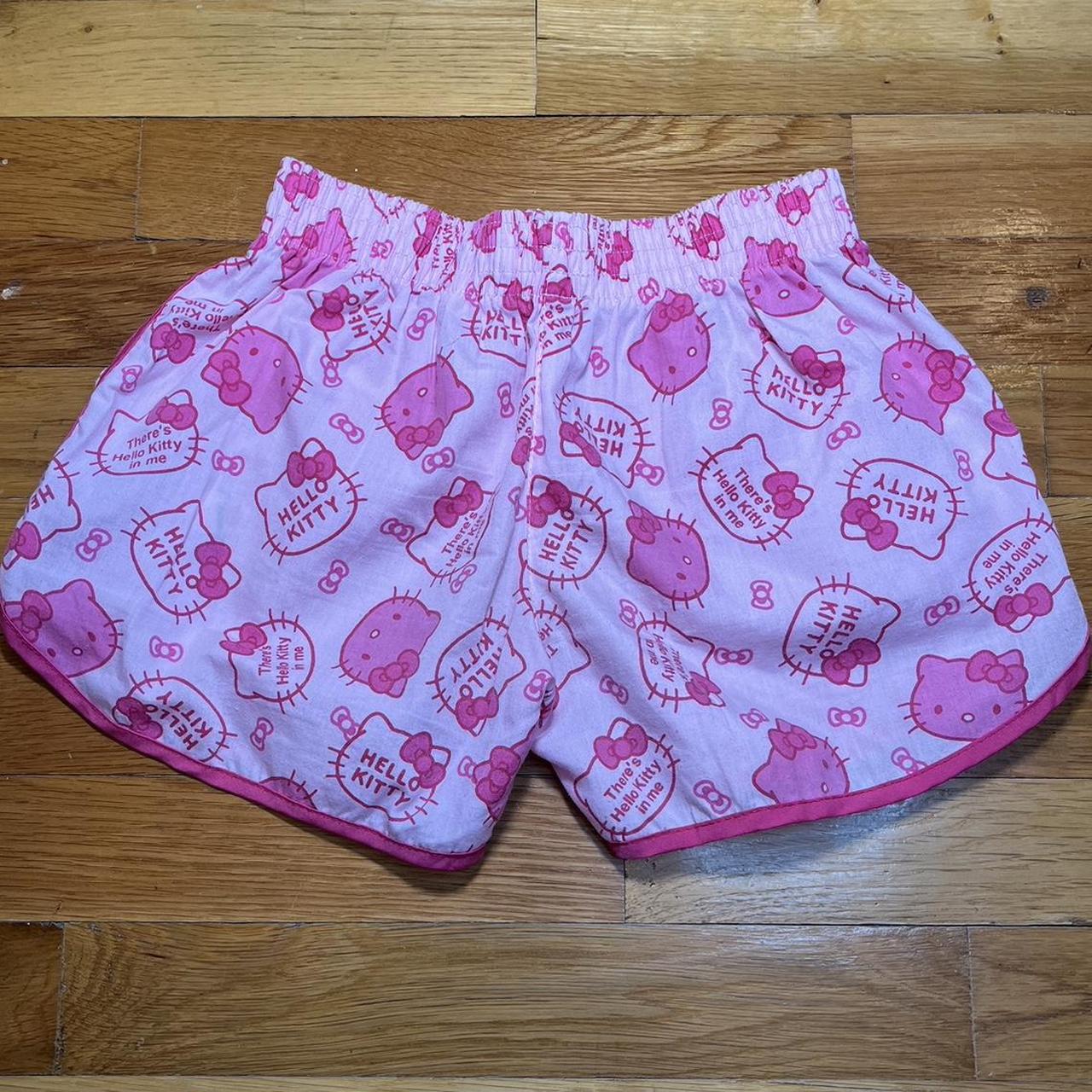Cute pink hello kitty shorts ⋆˚🐾˖° ───୨ৎ──── 🍡size:... | Depop