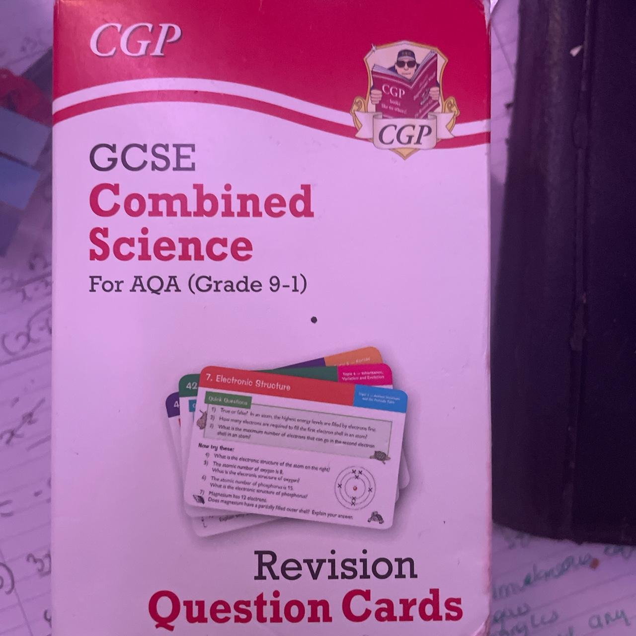 combined science revision cards full set GCSE AQA - Depop