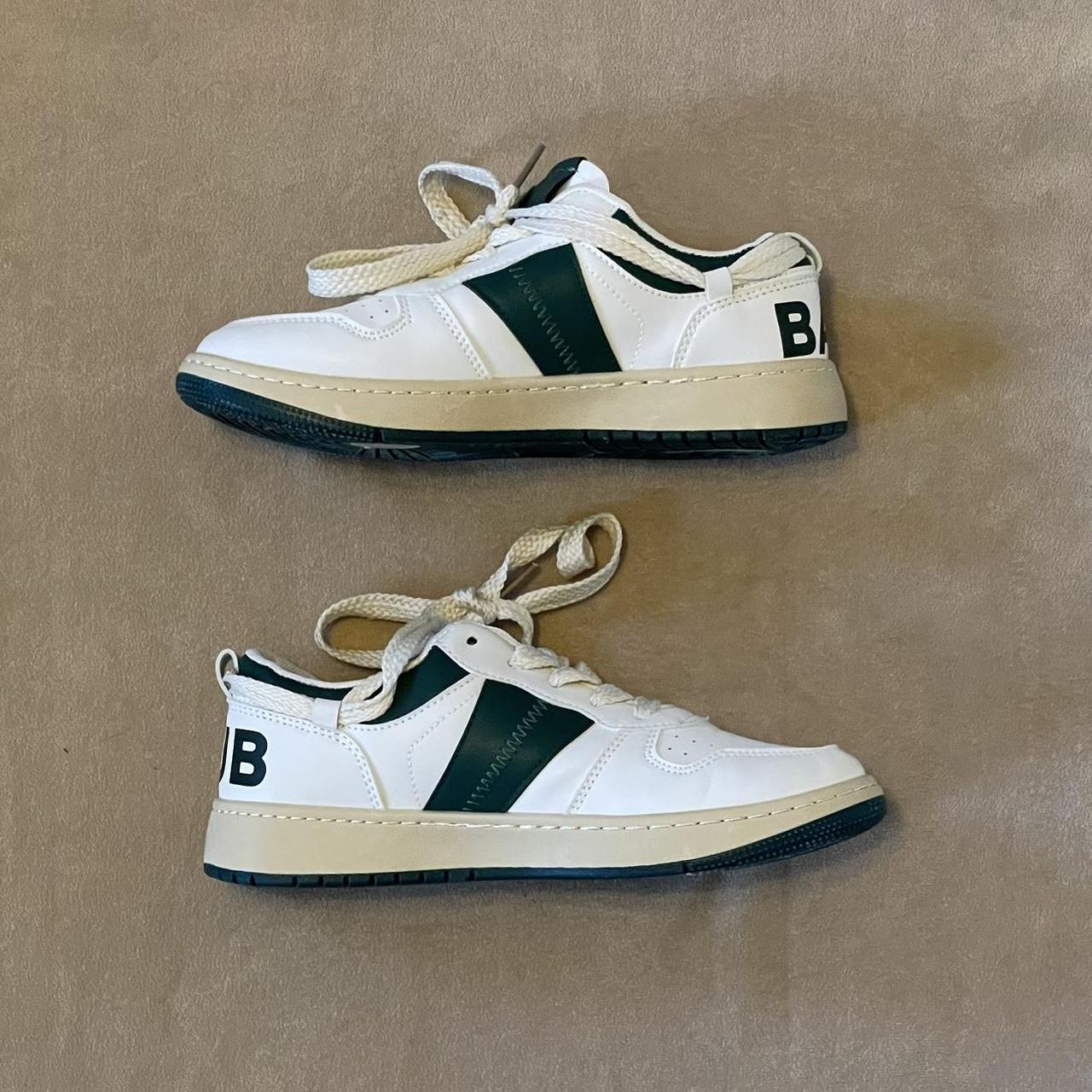 baub low top green and white shoes ★ like new,... - Depop