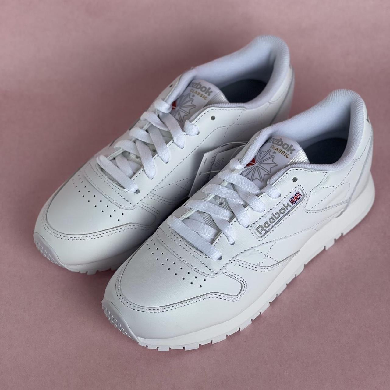 Reebok White Classic Trainers • UK SIZE 3.5 •... - Depop