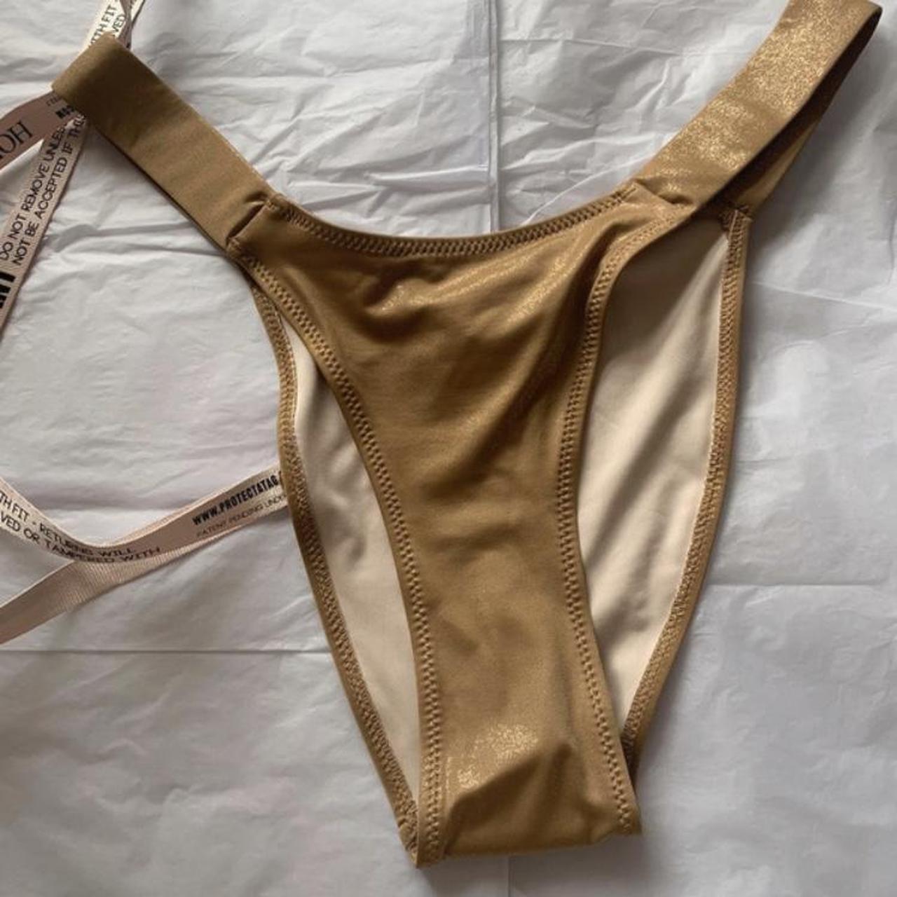 House of CB Women's Gold Bikinis-and-tankini-sets | Depop