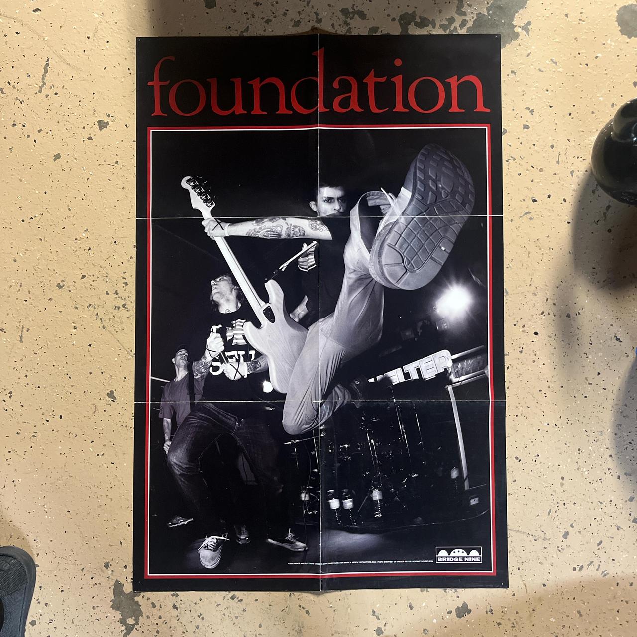 FOUNDATION poster Was hung up/has tack holes on the... - Depop