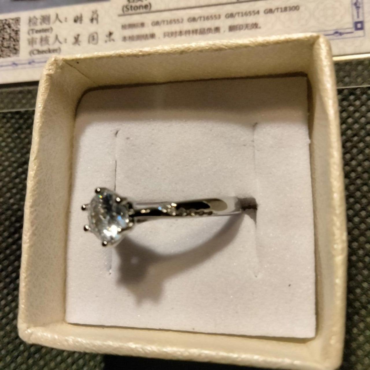 Total weight 2.6g 1 carat S925 stamped Size 7 Comes... - Depop