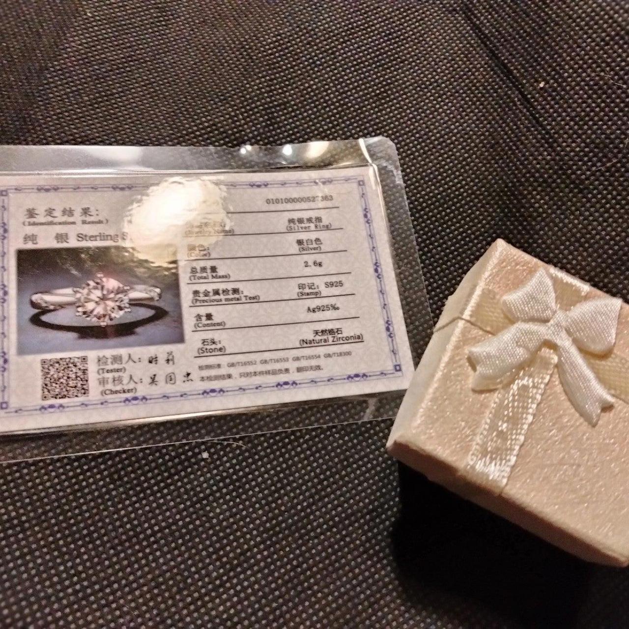 Total weight 2.6g 1 carat S925 stamped Size 7 Comes... - Depop