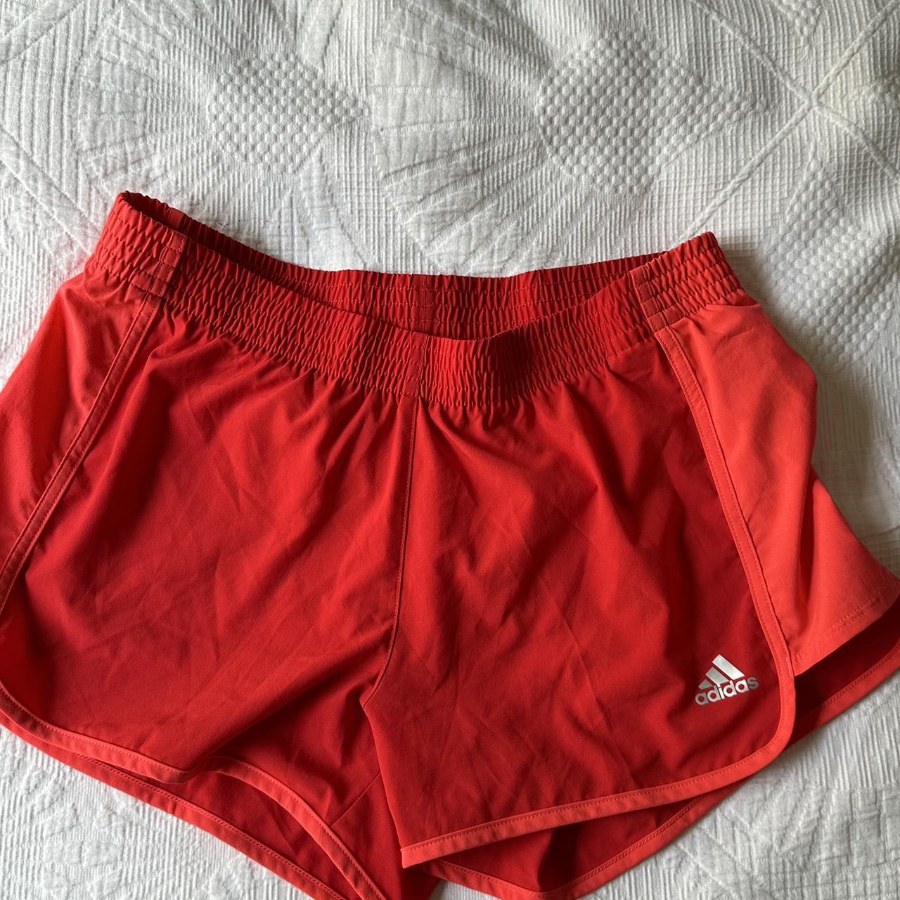 Adidas red running shorts * size M * no pockets - Depop