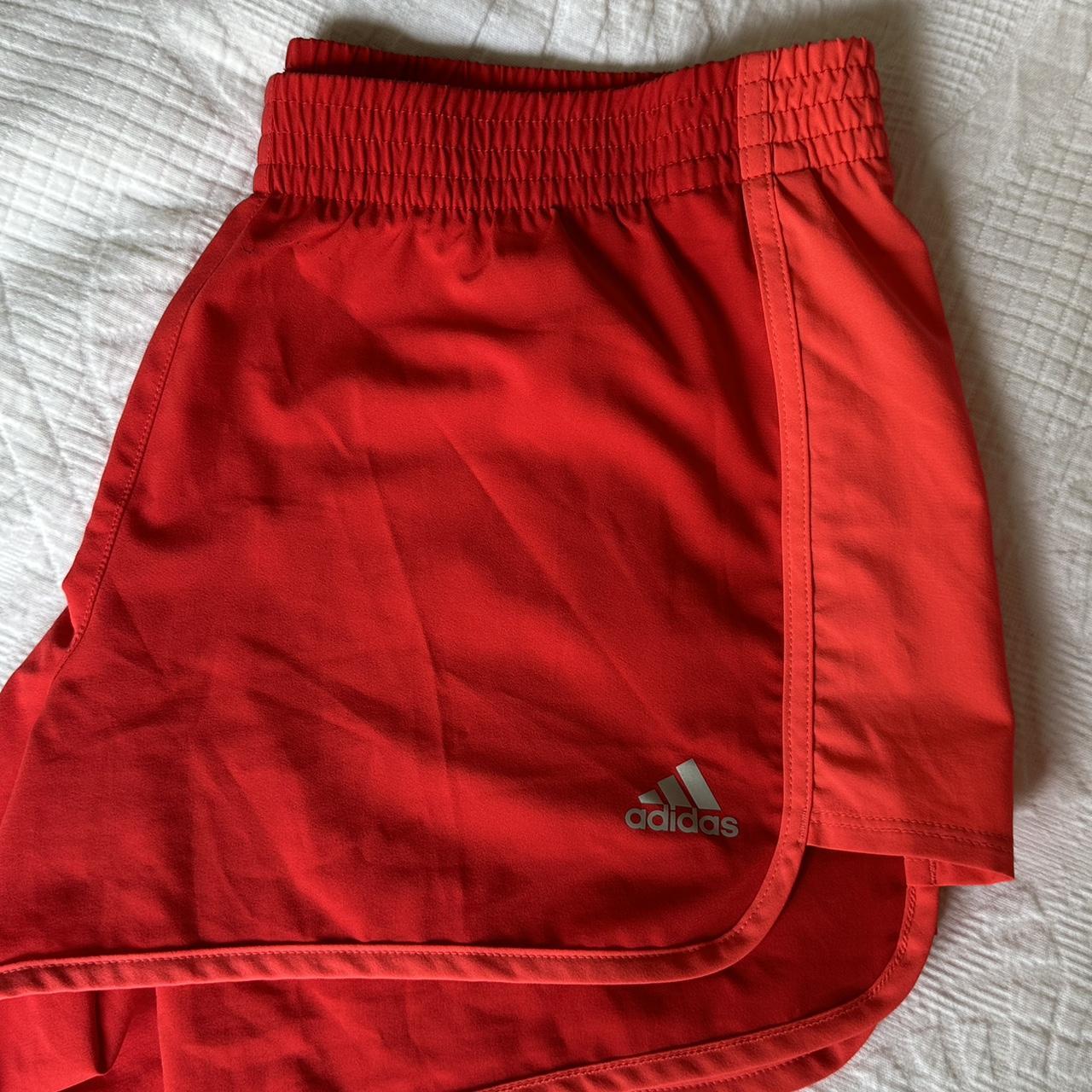 Adidas red running shorts * size M * no pockets - Depop