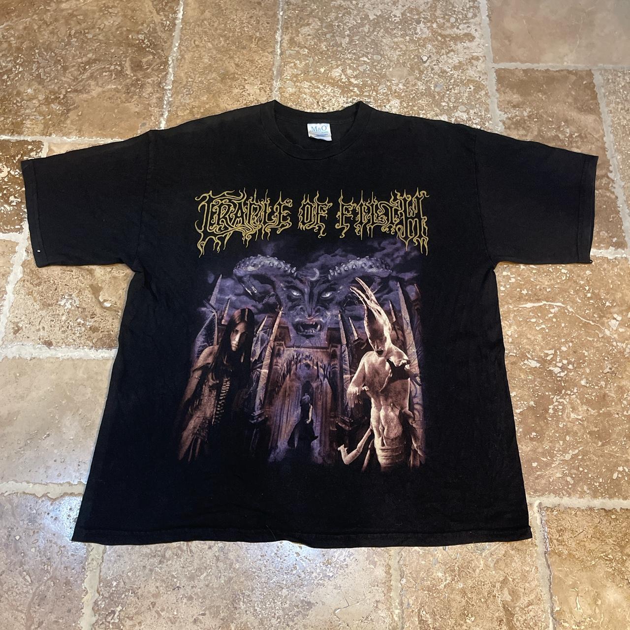 absolutely crazy cradle of filth band tee from year... - Depop