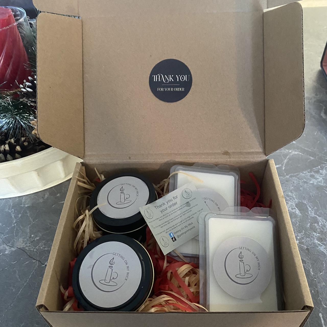 Getting on my wick wax melt and candle box... - Depop