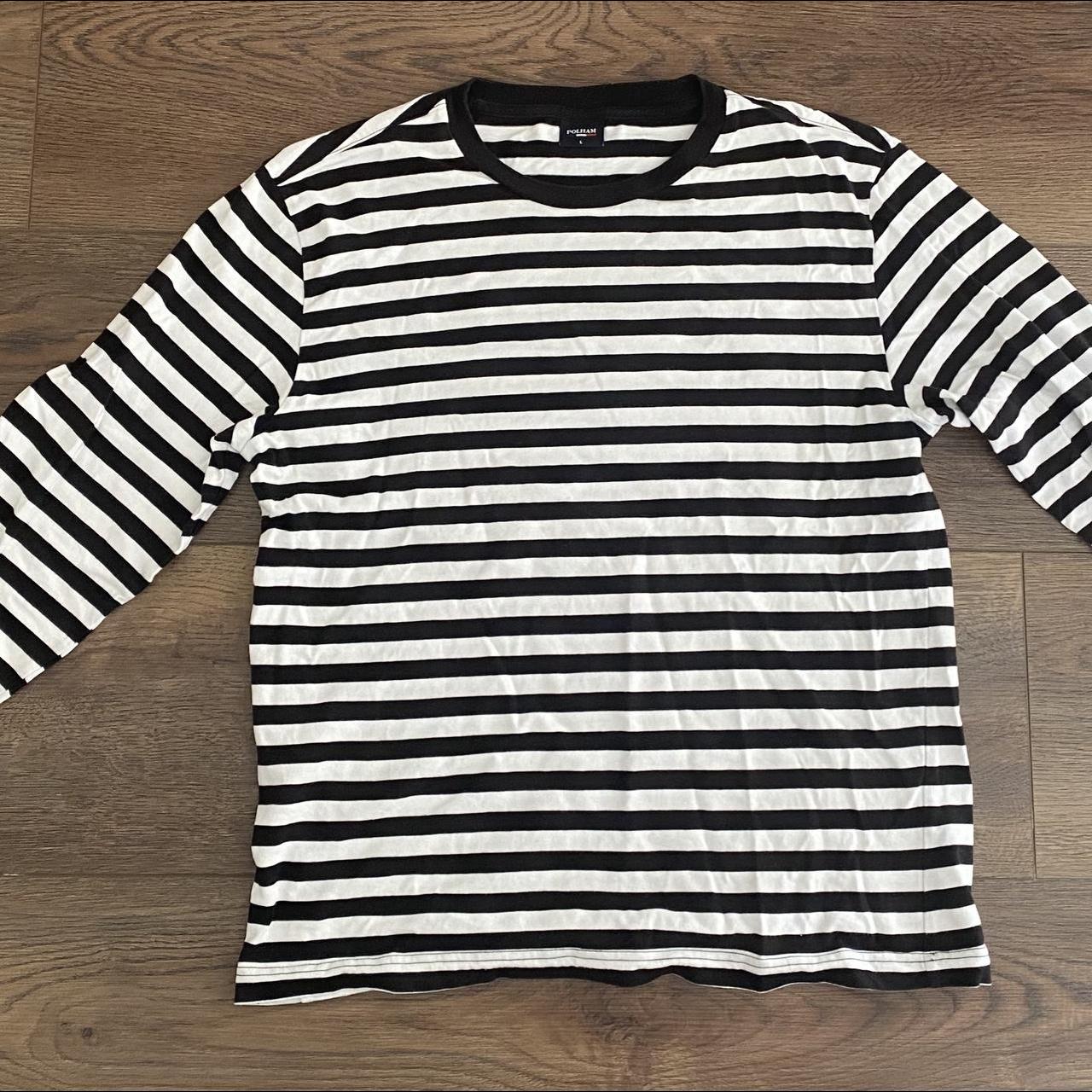 Polham Men’s Striped Long Sleeve Tee ‘Polham’ is a... - Depop