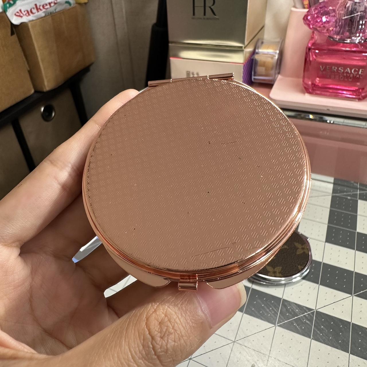 Handcrafted repurposed LV monogram compact mirror... - Depop