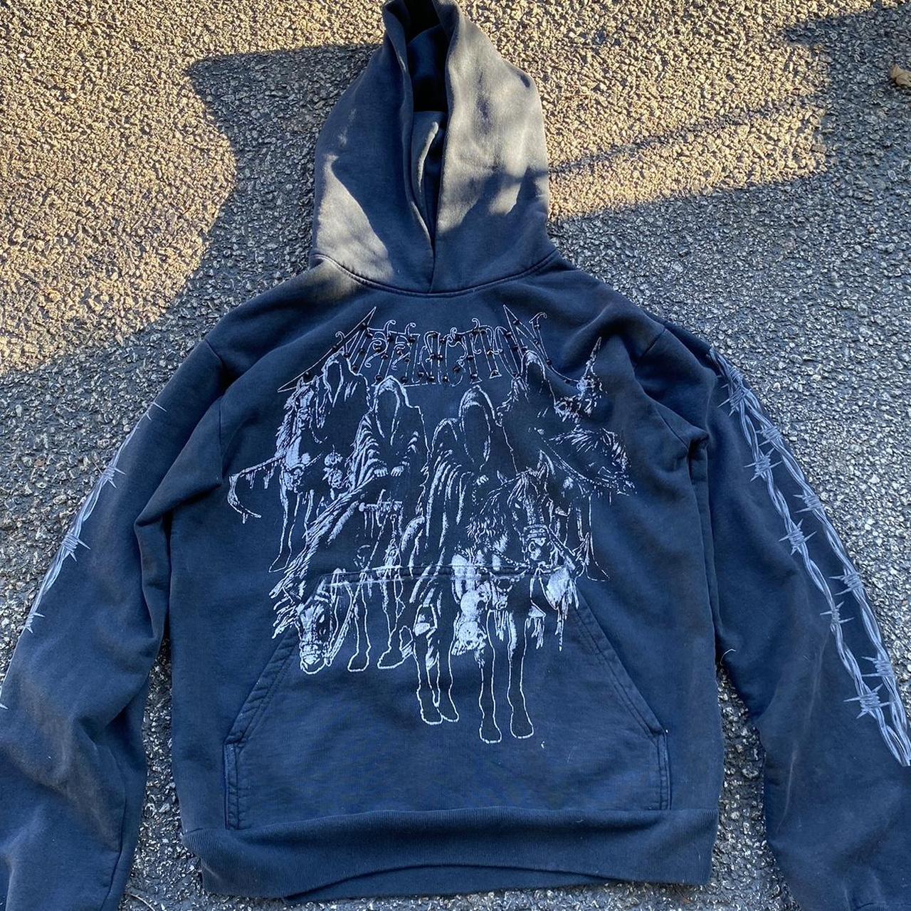 affliction pullover hoodie size men’s... - Depop