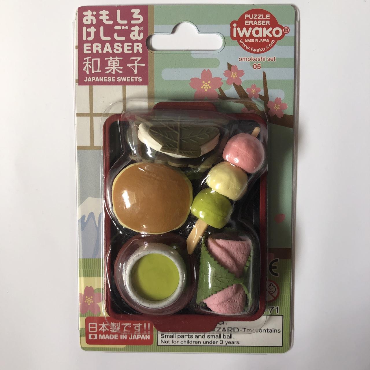 iwako japanese sweets puzzle erasers comes with a... - Depop