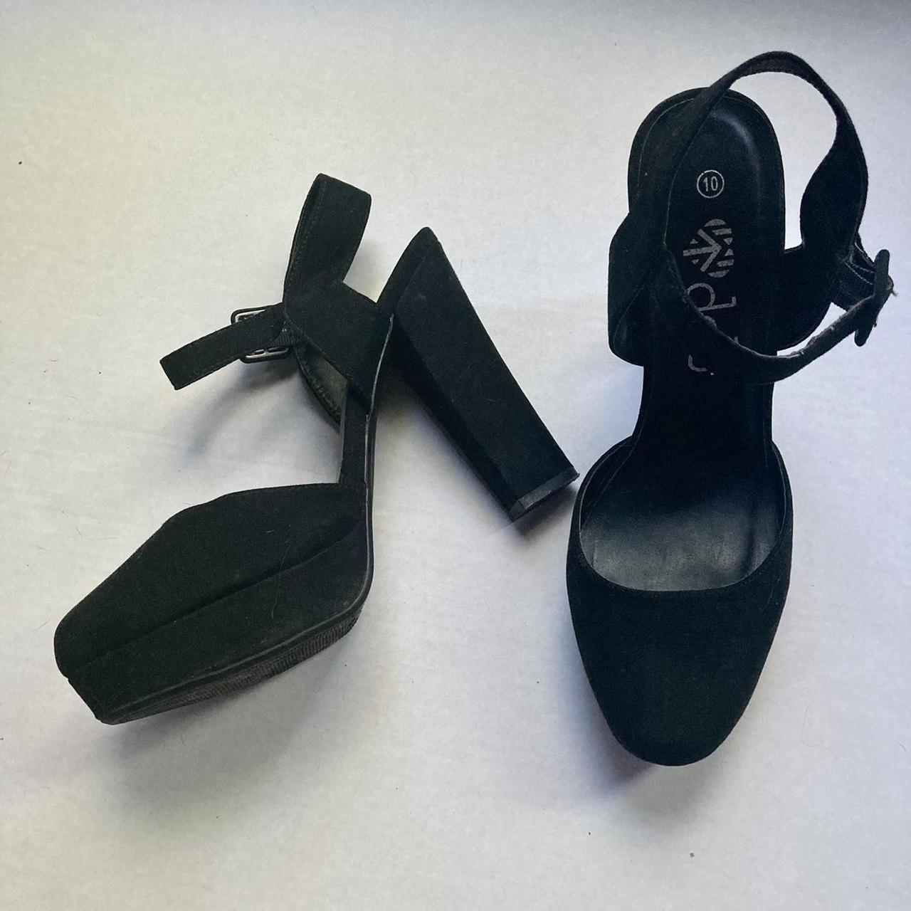 DEB black platform pumps with ankle straps •In... - Depop