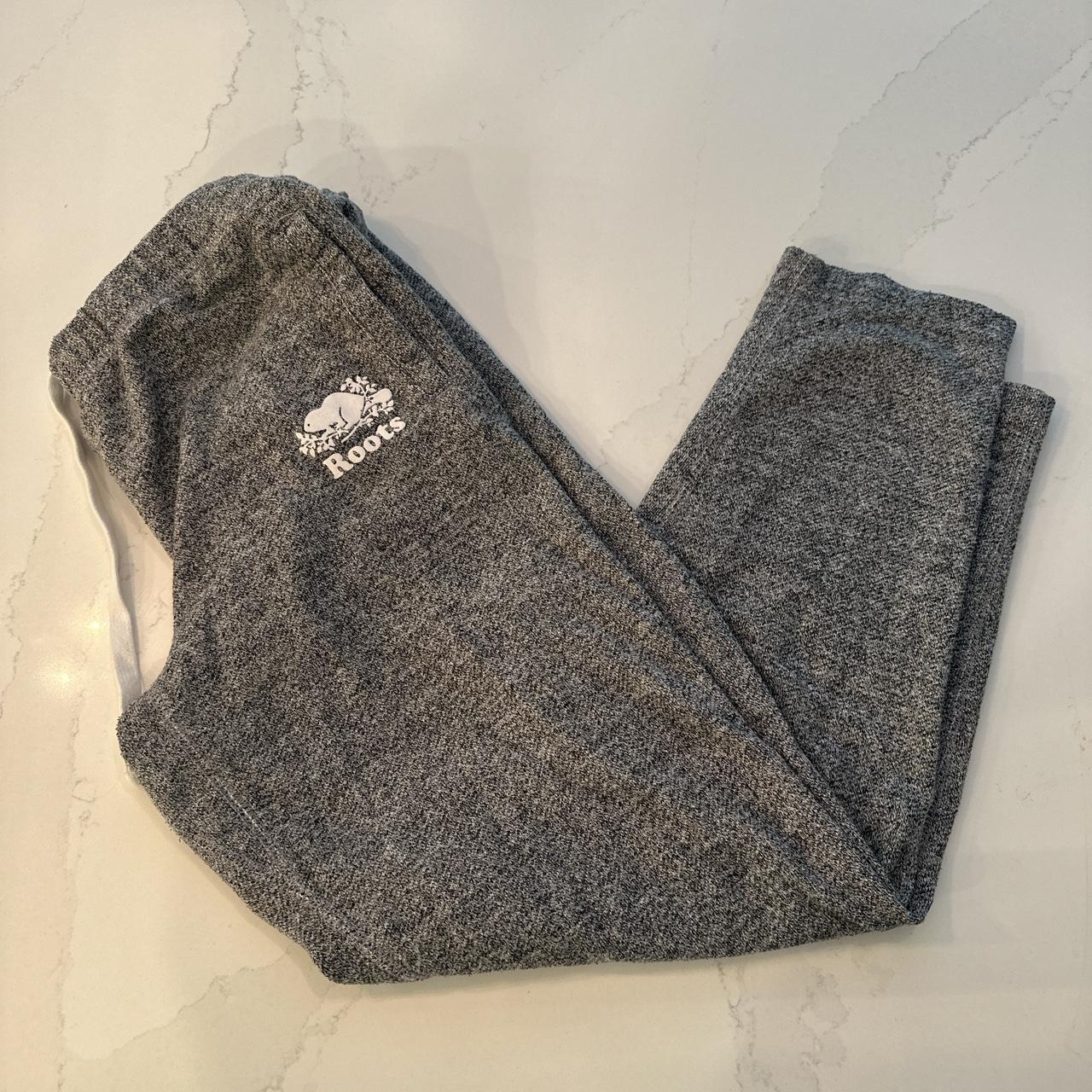 Roots Cropped Sweatpants Drawstring Size S Black... - Depop