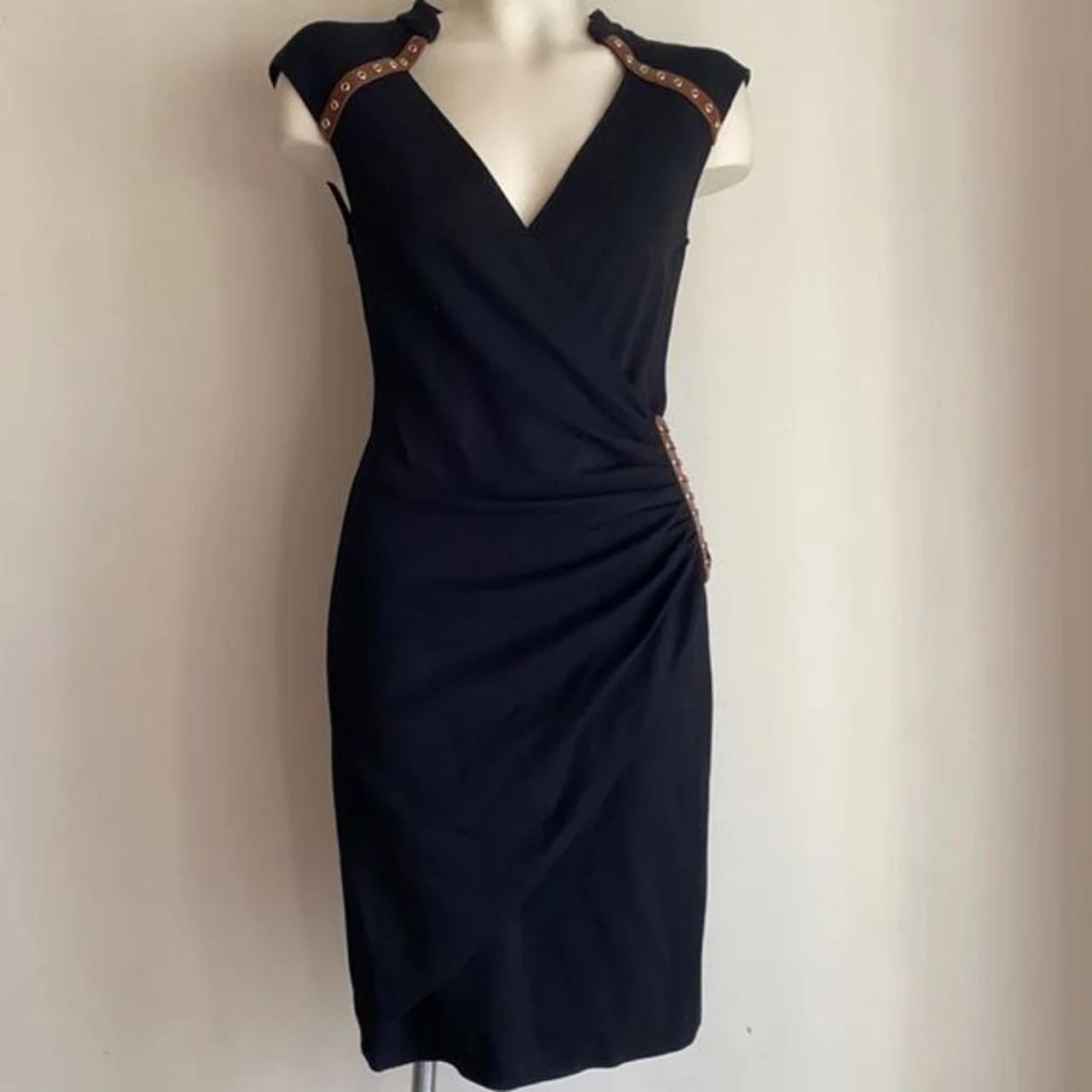 Cache Women's Navy Dress | Depop