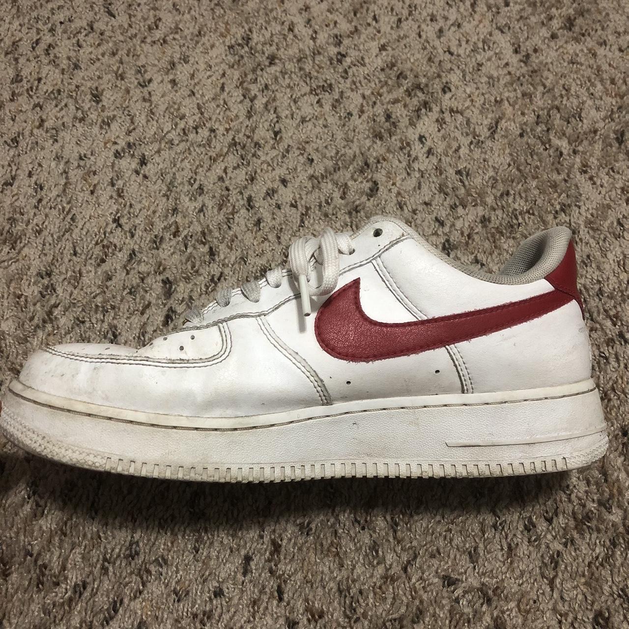 Nike Air Force 1 Low Mini Swoosh beater shoes Size... - Depop